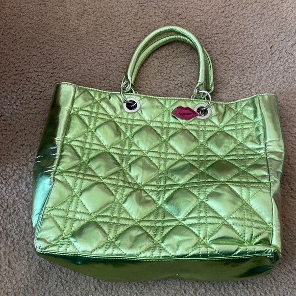 Bags | Green Mini Tote Bag | Poshmark